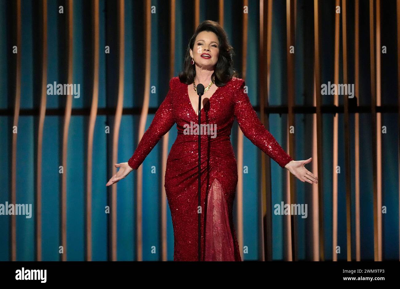 SAG-AFTRA President Fran Drescher speaks during the 30th annual Screen ...