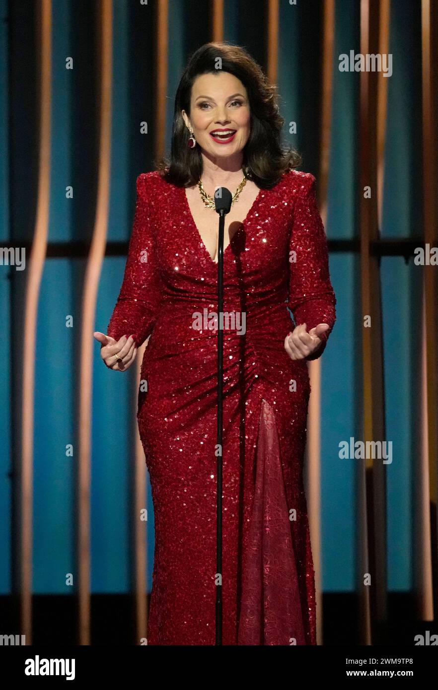 SAG-AFTRA President Fran Drescher speaks during the 30th annual Screen ...