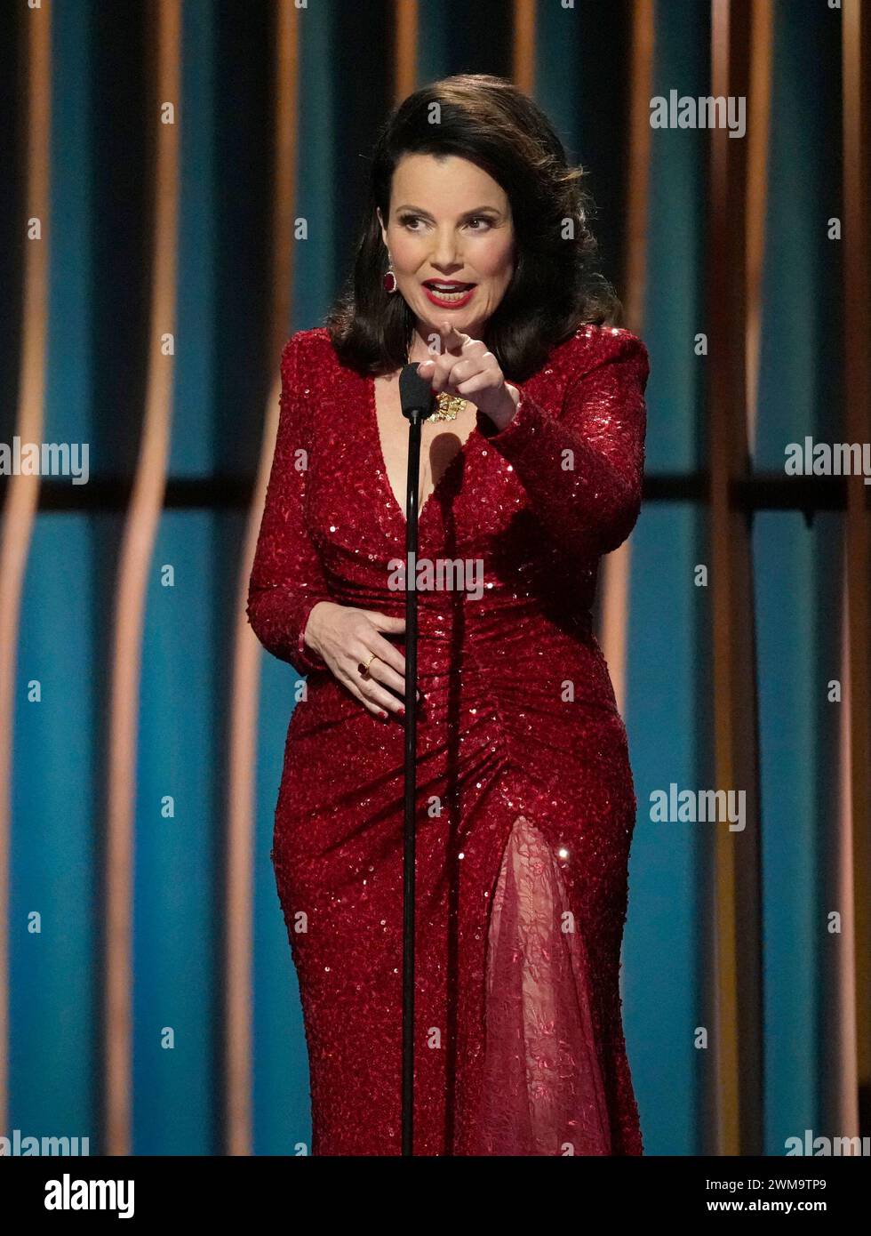 SAG-AFTRA President Fran Drescher speaks during the 30th annual Screen ...