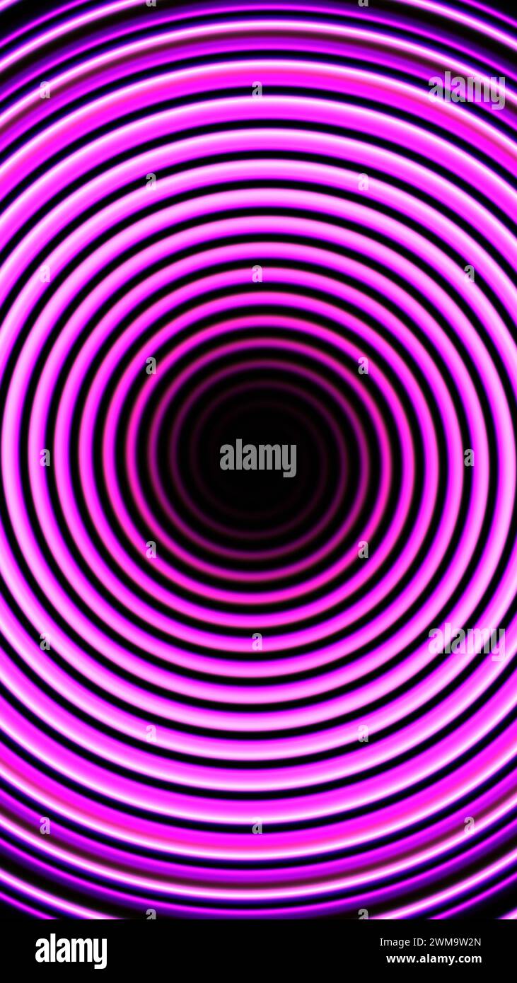 Abstract background neon spiral purple funnel Stock Photo - Alamy