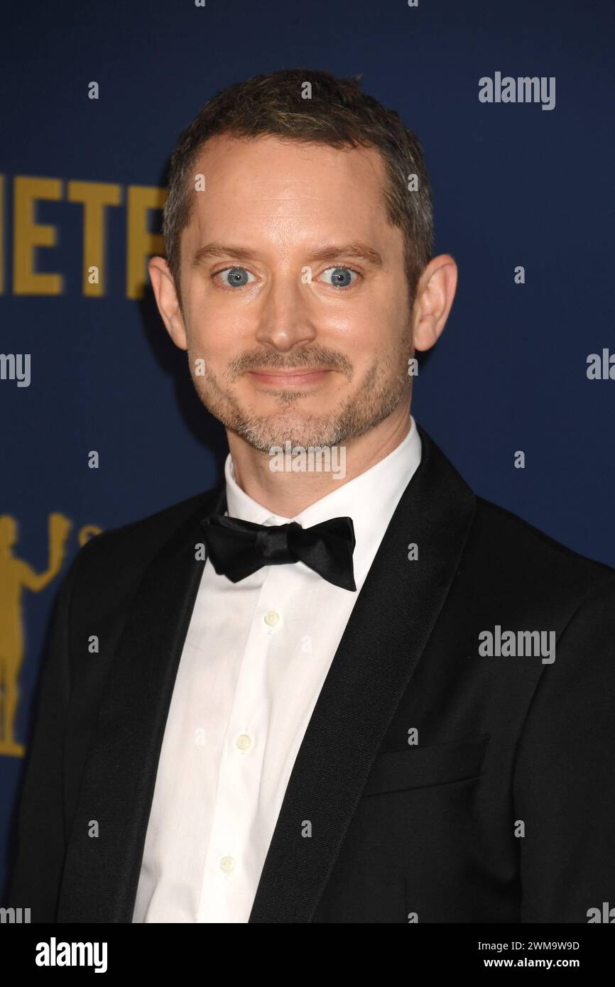 Los Angeles, Ca. 24th Feb, 2024. Elijah Wood at the 2024 Screen Actors ...