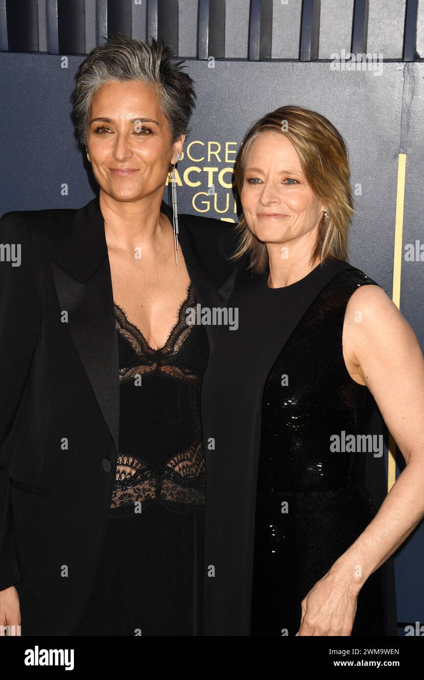 Los Angeles, Ca. 24th Feb, 2024. Alexandra Heddison and Jodie Foster at ...