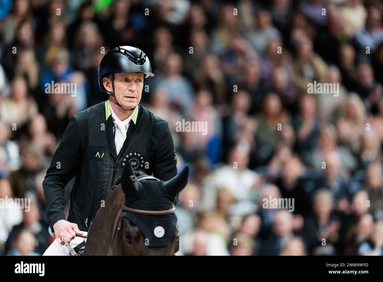 Scandinavium, Sweden. 24th Feb, 2024. Peder Fredricson of Sweden with ...