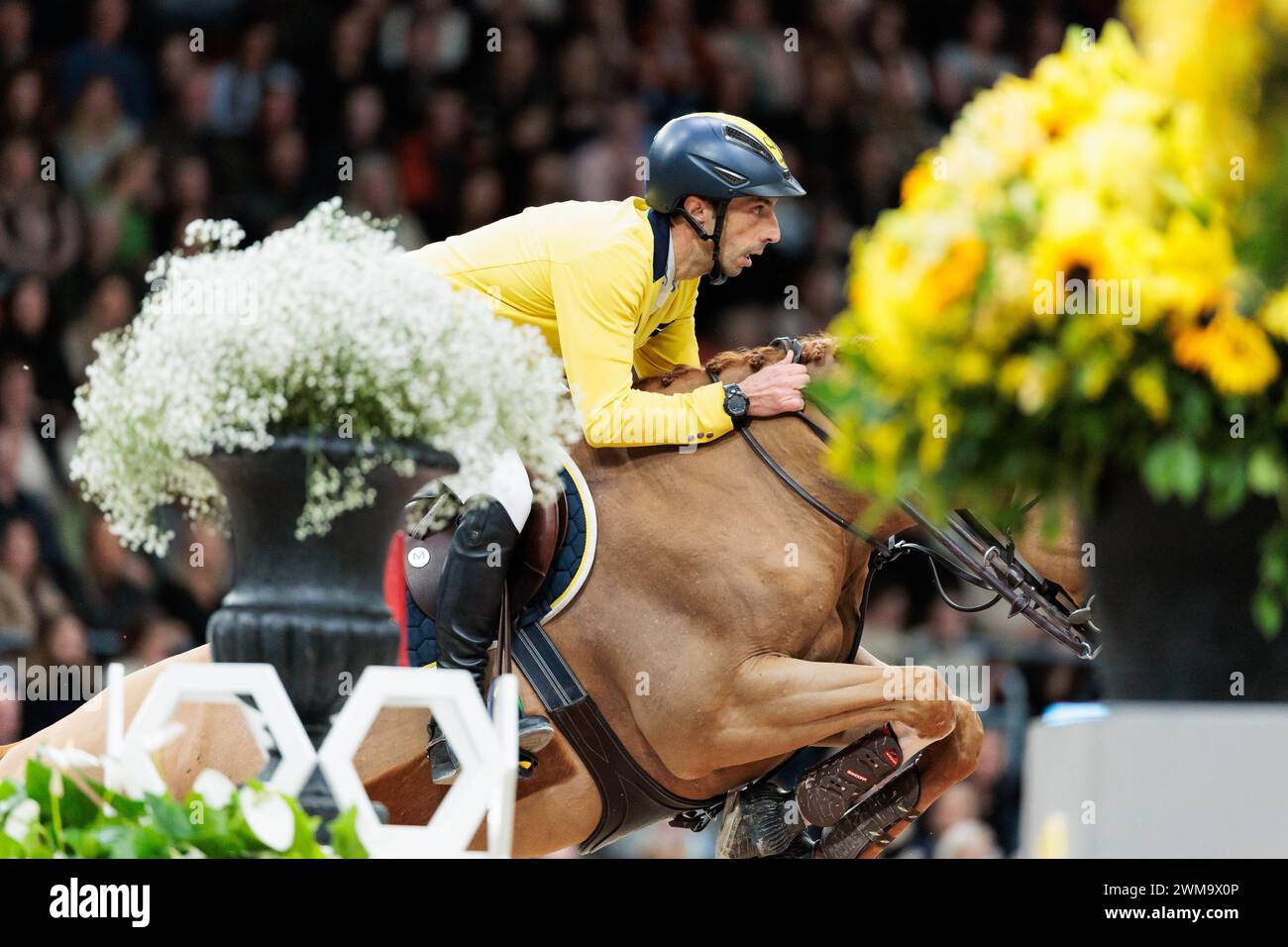 Scandinavium, Sweden. 24th Feb, 2024. Yuri Mansur of Brazil with Vitiki ...