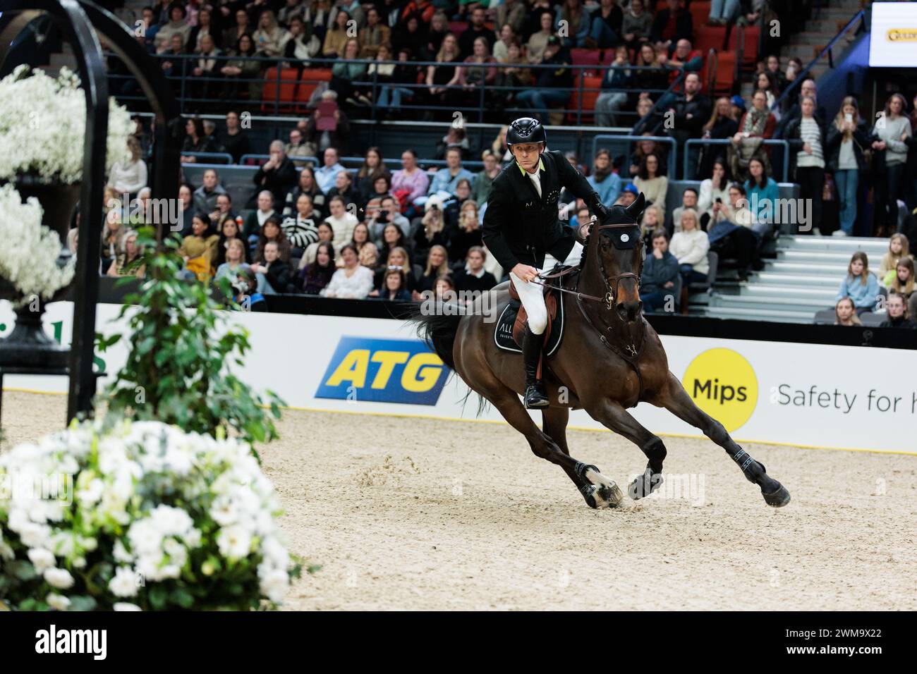 Peder Fredricson of Sweden with Alcapone des Carmille during the CSI5*-W Gothenburg Trophy ...