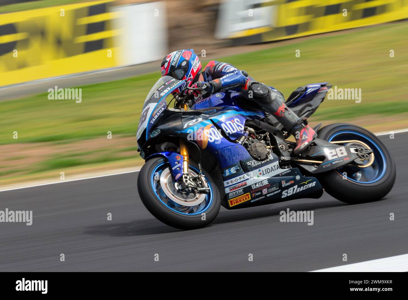 Phillip Island, Australia, 25 February, 2024. Bradley Ray of United Kingdom on the Yamaha ...