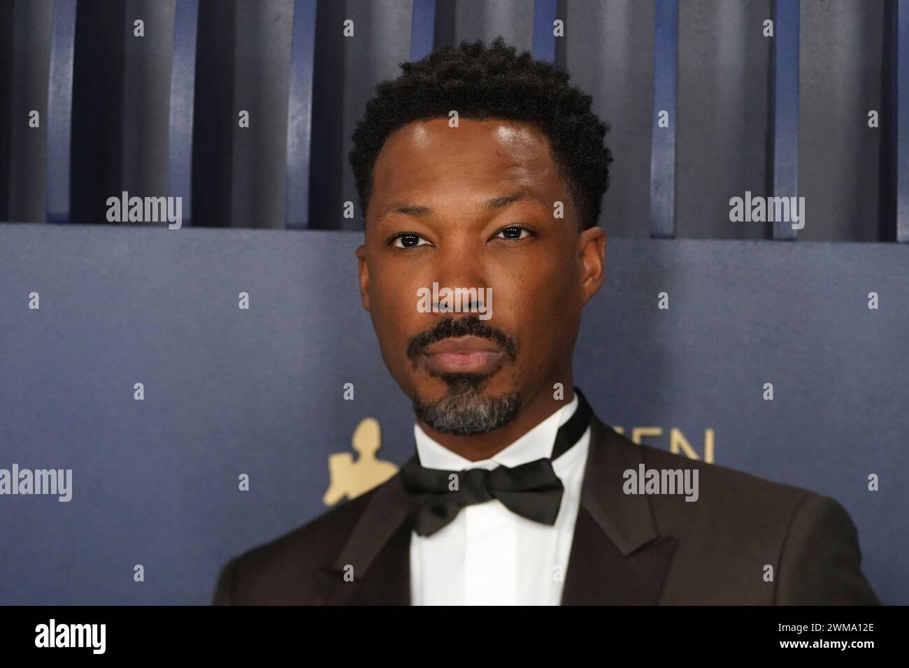 Corey Hawkins arrives at the 30th annual Screen Actors Guild Awards on ...