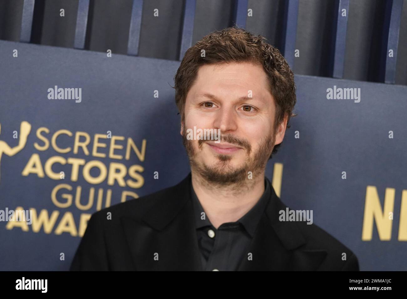 Michael Cera arrives at the 30th annual Screen Actors Guild Awards on ...
