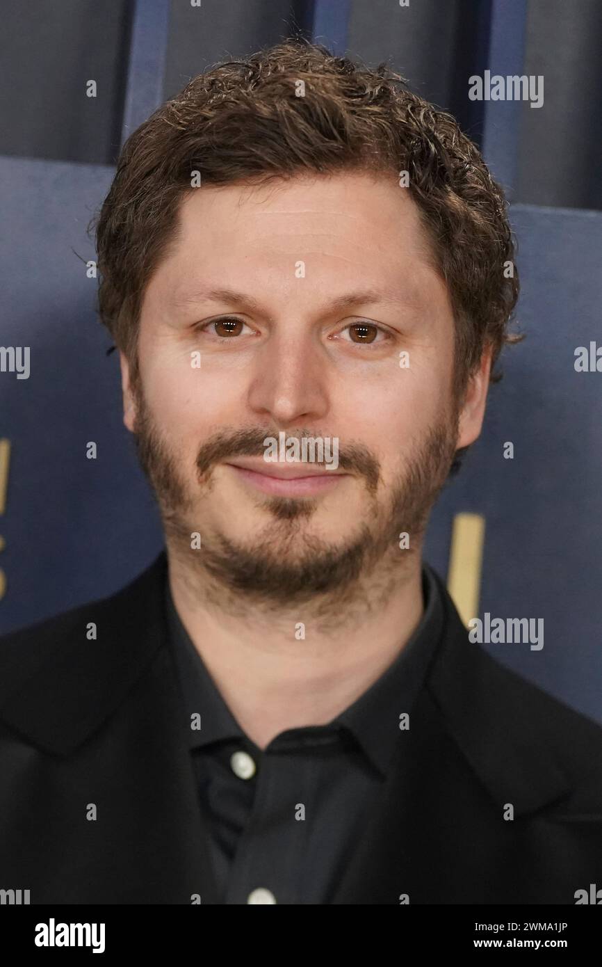 Michael Cera arrives at the 30th annual Screen Actors Guild Awards on ...