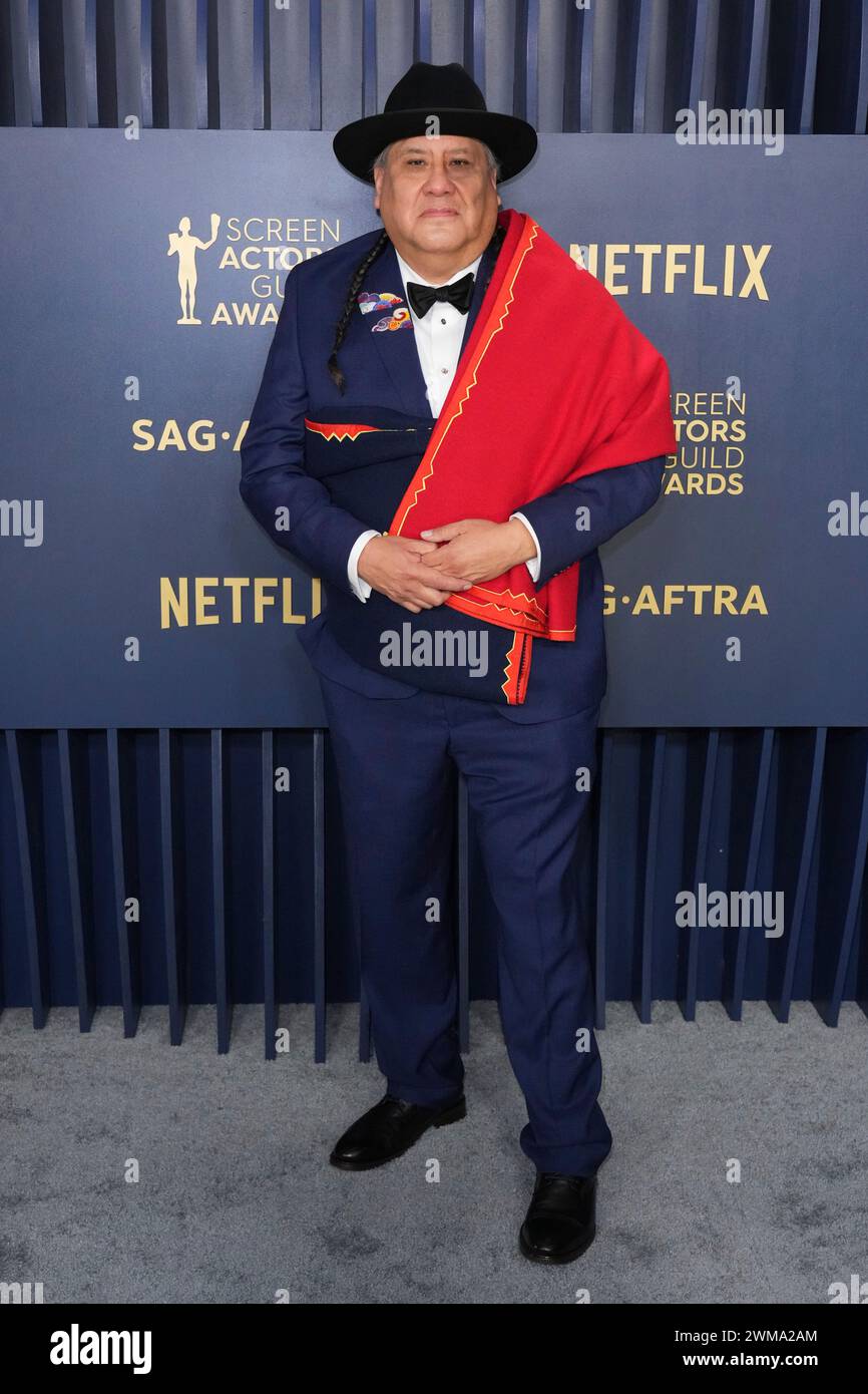 Yancey Red Corn arrives at the 30th annual Screen Actors Guild Awards ...