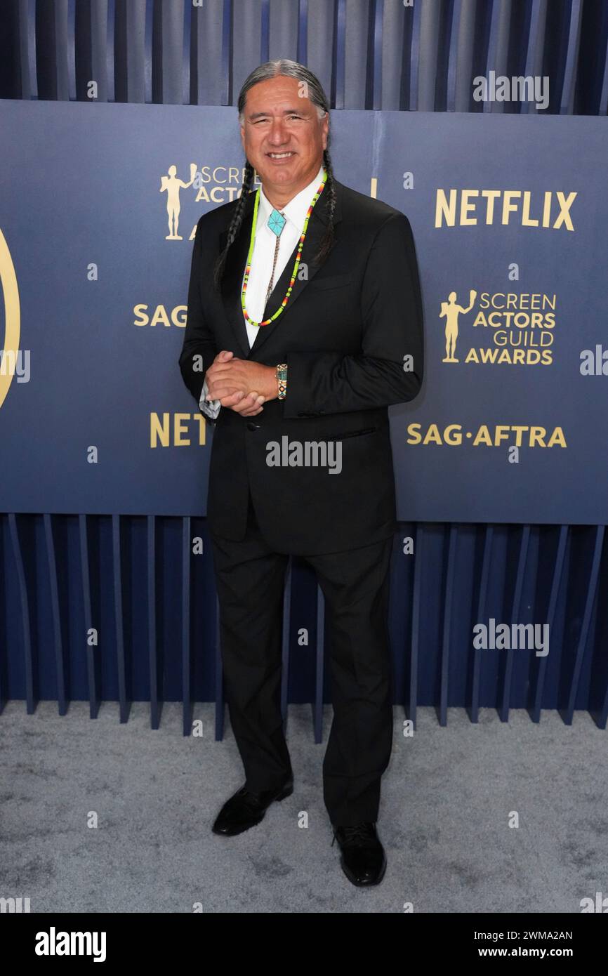 Talee Redcorn arrives at the 30th annual Screen Actors Guild Awards on ...