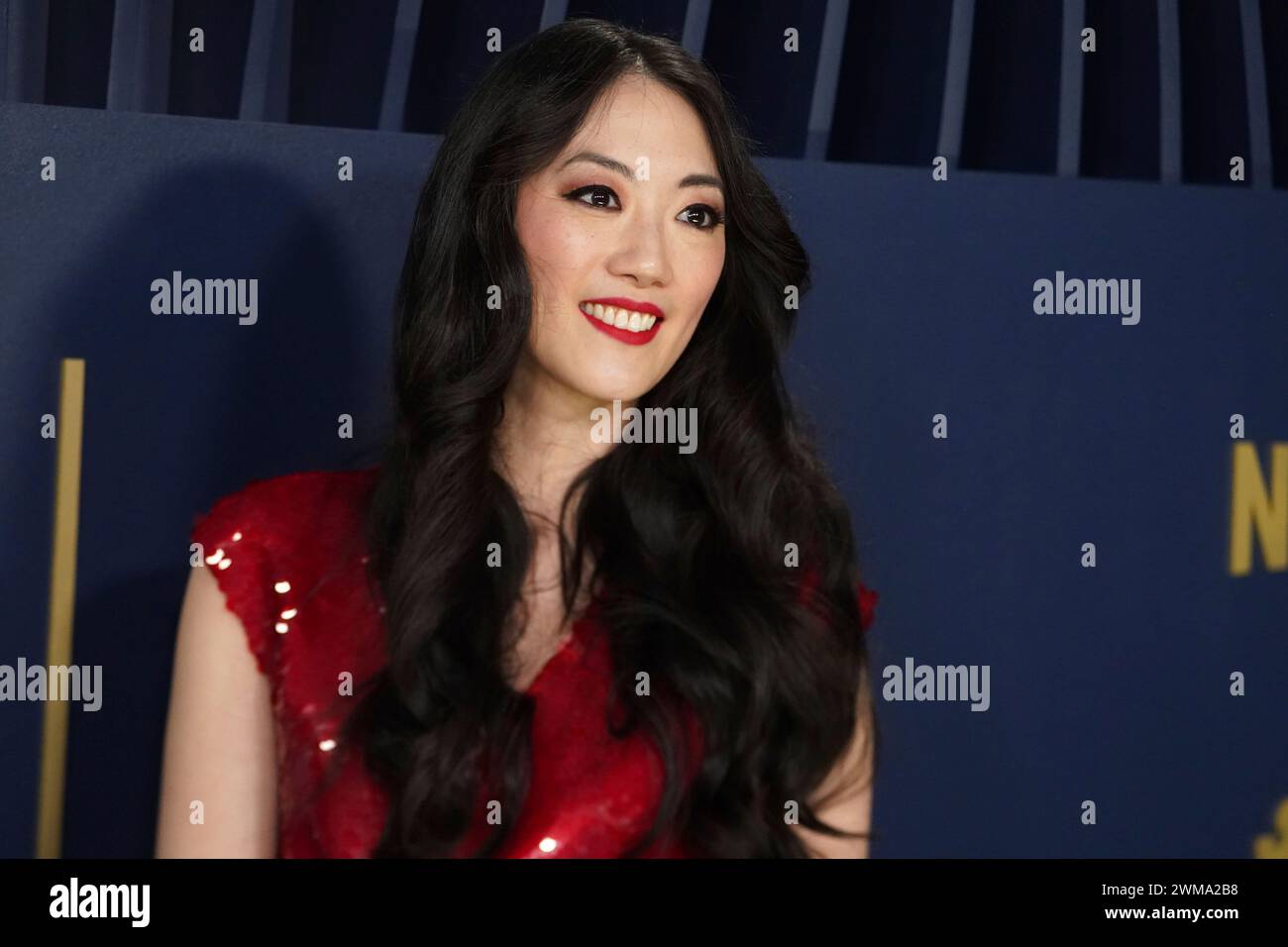 Clara Wong arrives at the 30th annual Screen Actors Guild Awards on ...