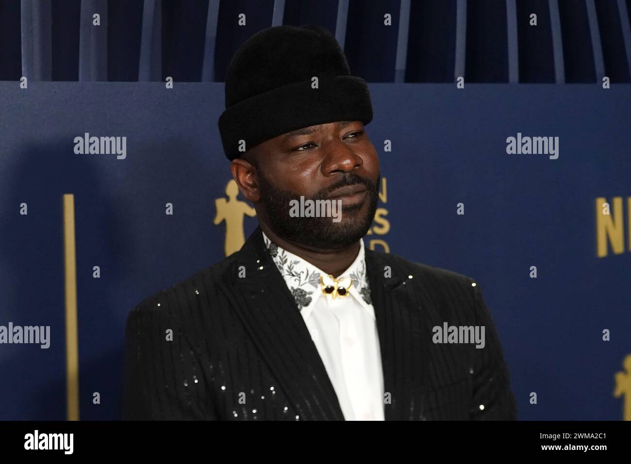 Blitz Bazawule arrives at the 30th annual Screen Actors Guild Awards on ...