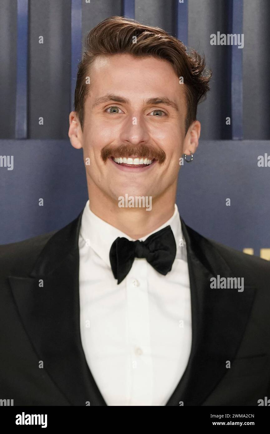 Julian Burzynski arrives at the 30th annual Screen Actors Guild Awards ...