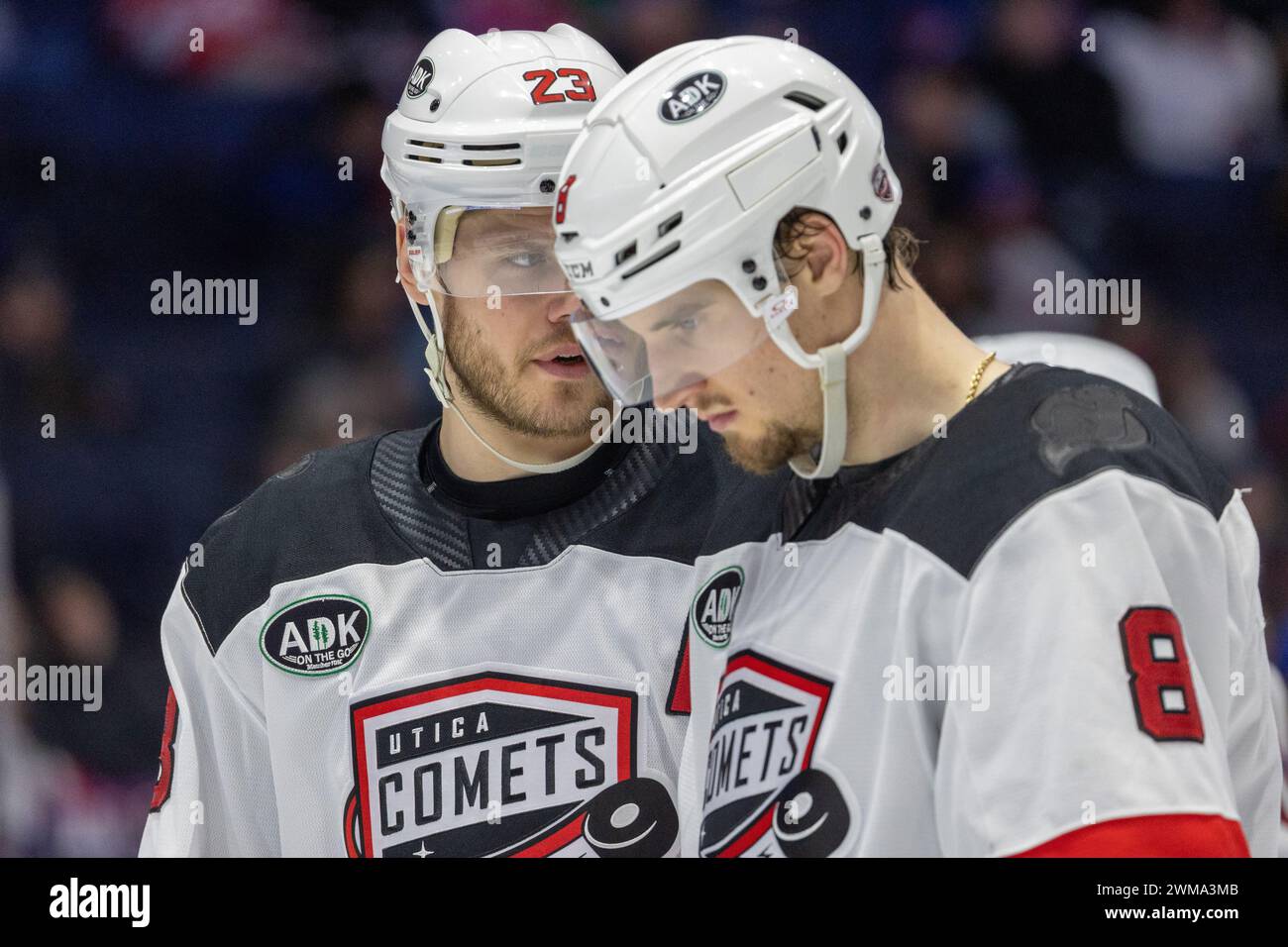 February 18th, 2024: Utica Comets defenseman Tyler Wotherspoon (23 ...