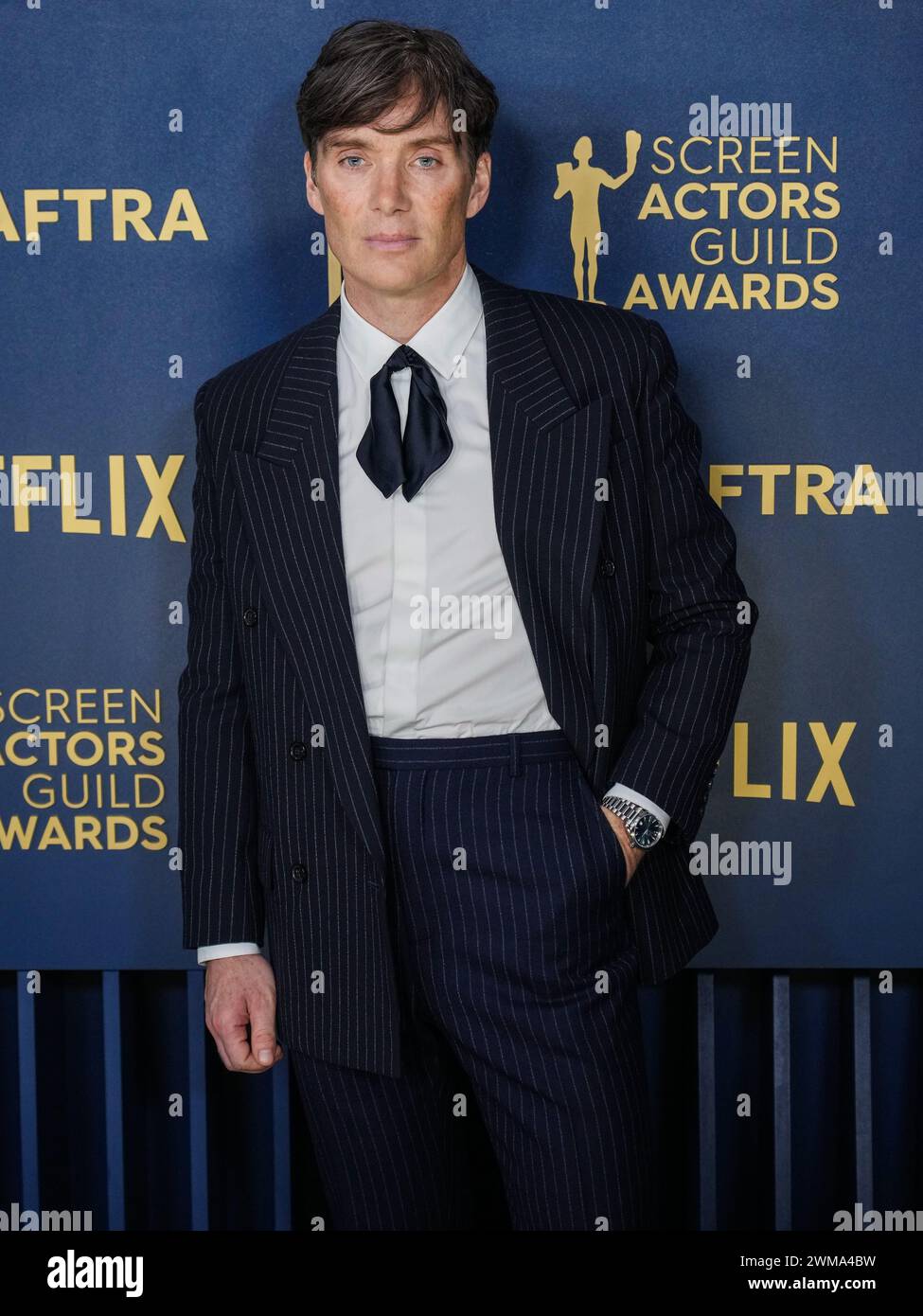Los Angeles, USA. 24th Feb, 2024. Cillian Murphy walking on the red ...