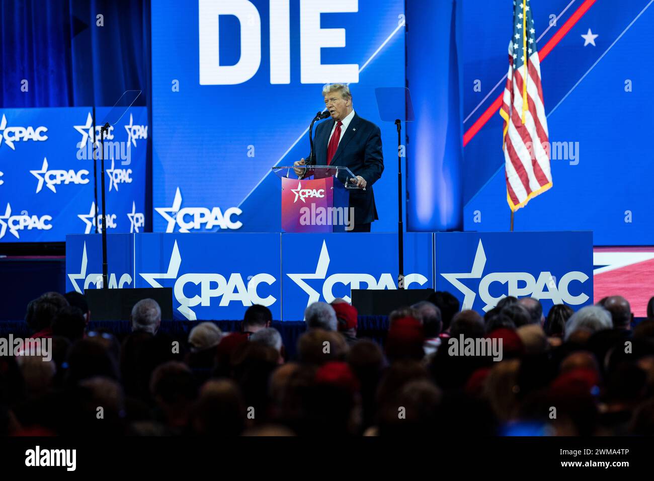 Former President Donald J. Trump speaks during CPAC Conference 2024 at ...