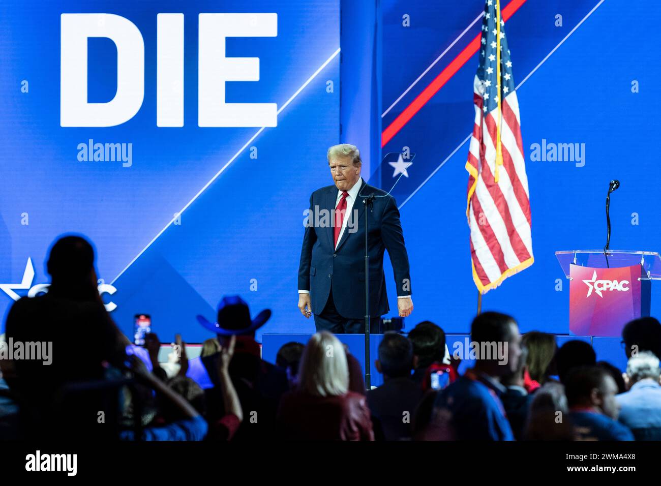 Former President Donald J. Trump speaks during CPAC Conference 2024 at ...