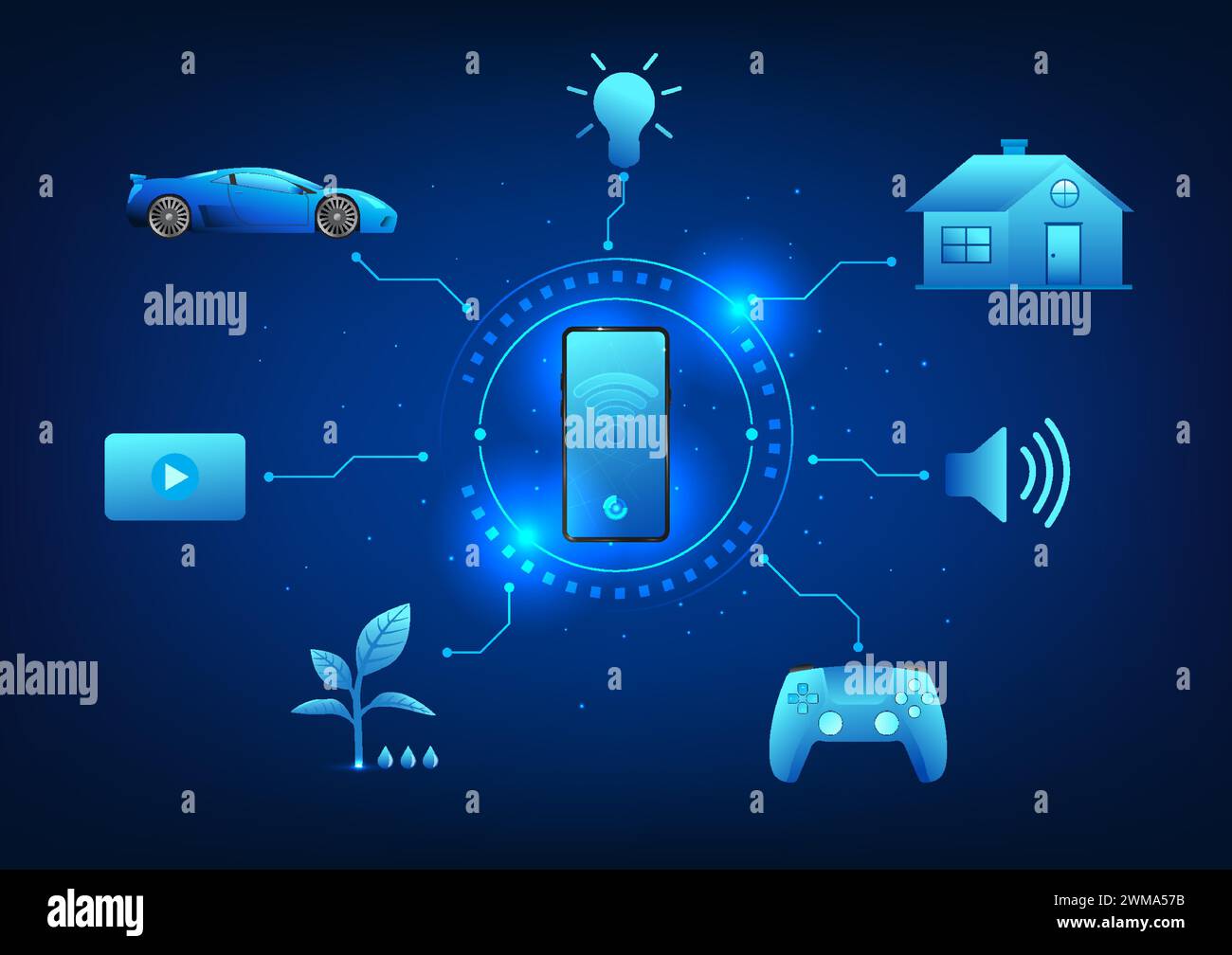 Security device in operation Stock Vector Images - Alamy