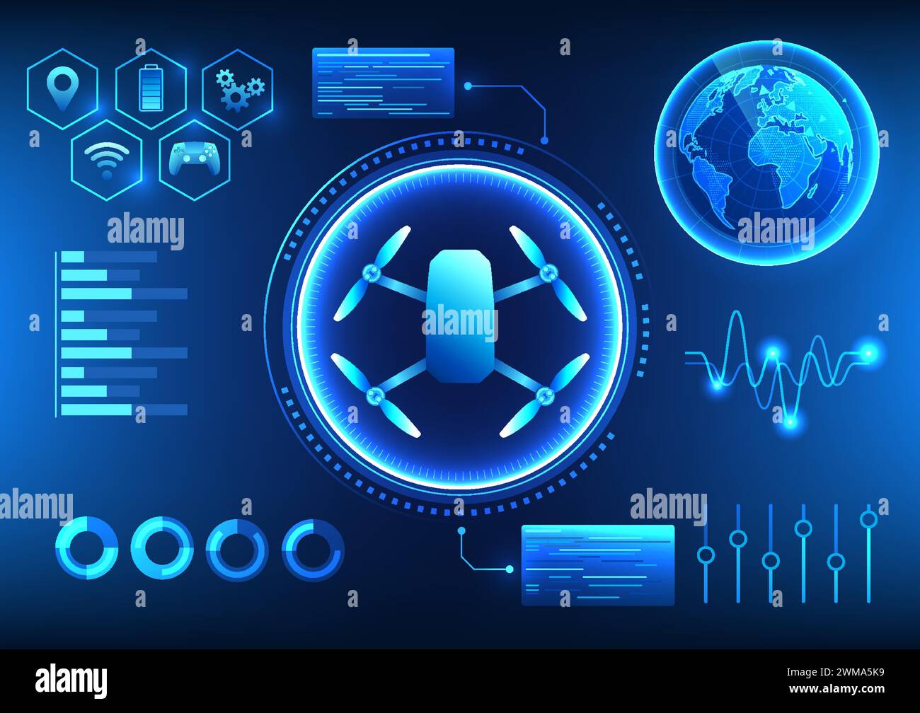 Smart drone technology that uses drones to inspect areas Both ...