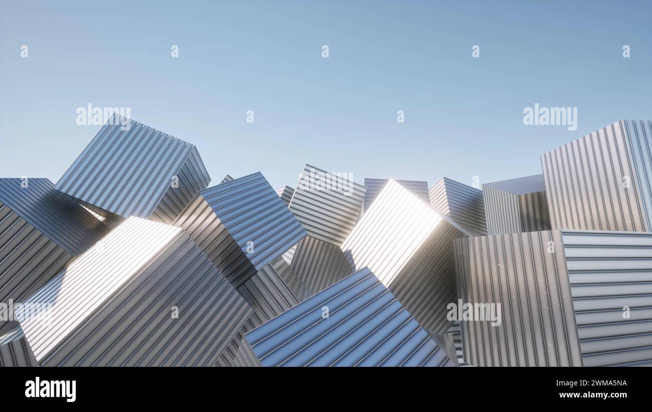 3d render people moving boxes hi-res stock photography and images - Alamy