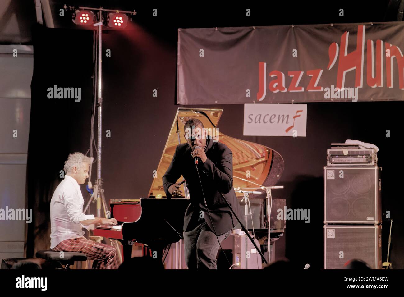 La Courneuve, France. 13th Sept, 2014. Nico Morelli and Mike Ladd ...