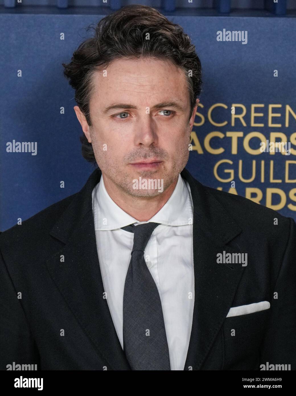 Los Angeles, USA. 24th Feb, 2024. Casey Affleck walking on the red ...