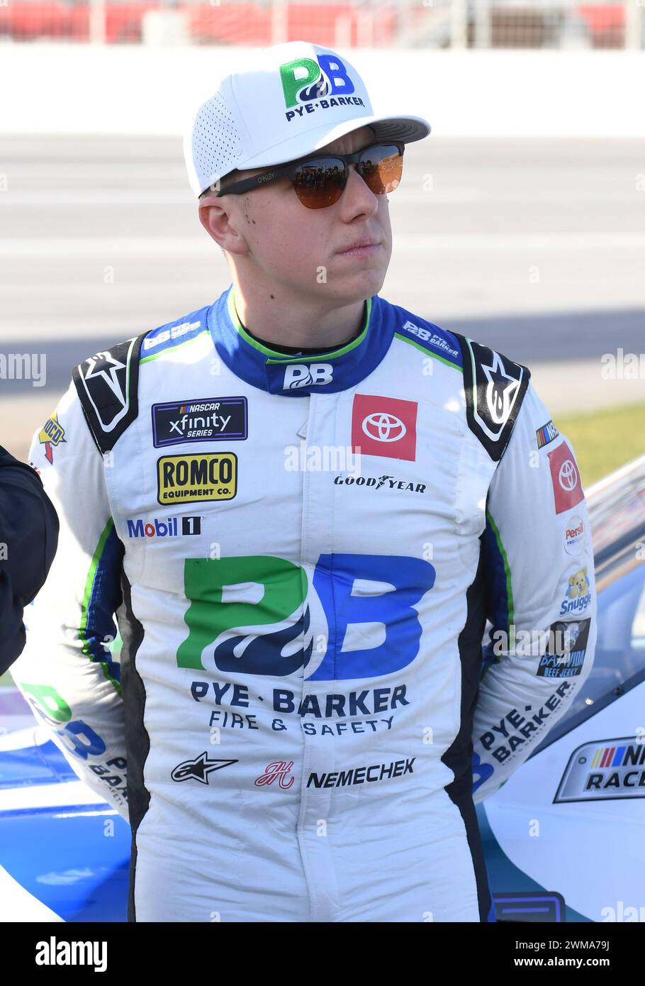 ATLANTA, GA - FEBRUARY 24: John Hunter Nemecheck (#20 Joe Gibbs Racing ...