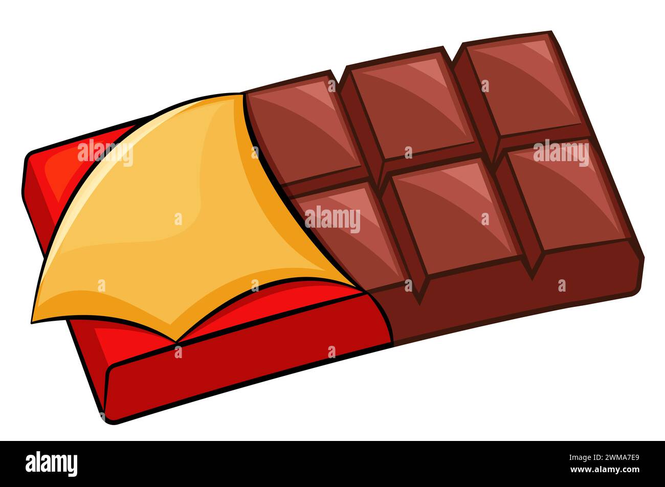 Illustration of chocolate bar cartoon design isolated Stock Vector ...