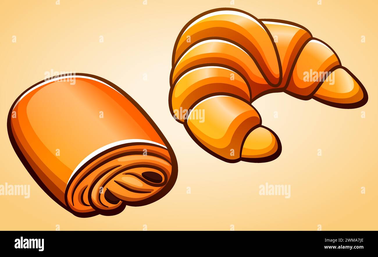 Pastries cartoon hi-res stock photography and images - Alamy