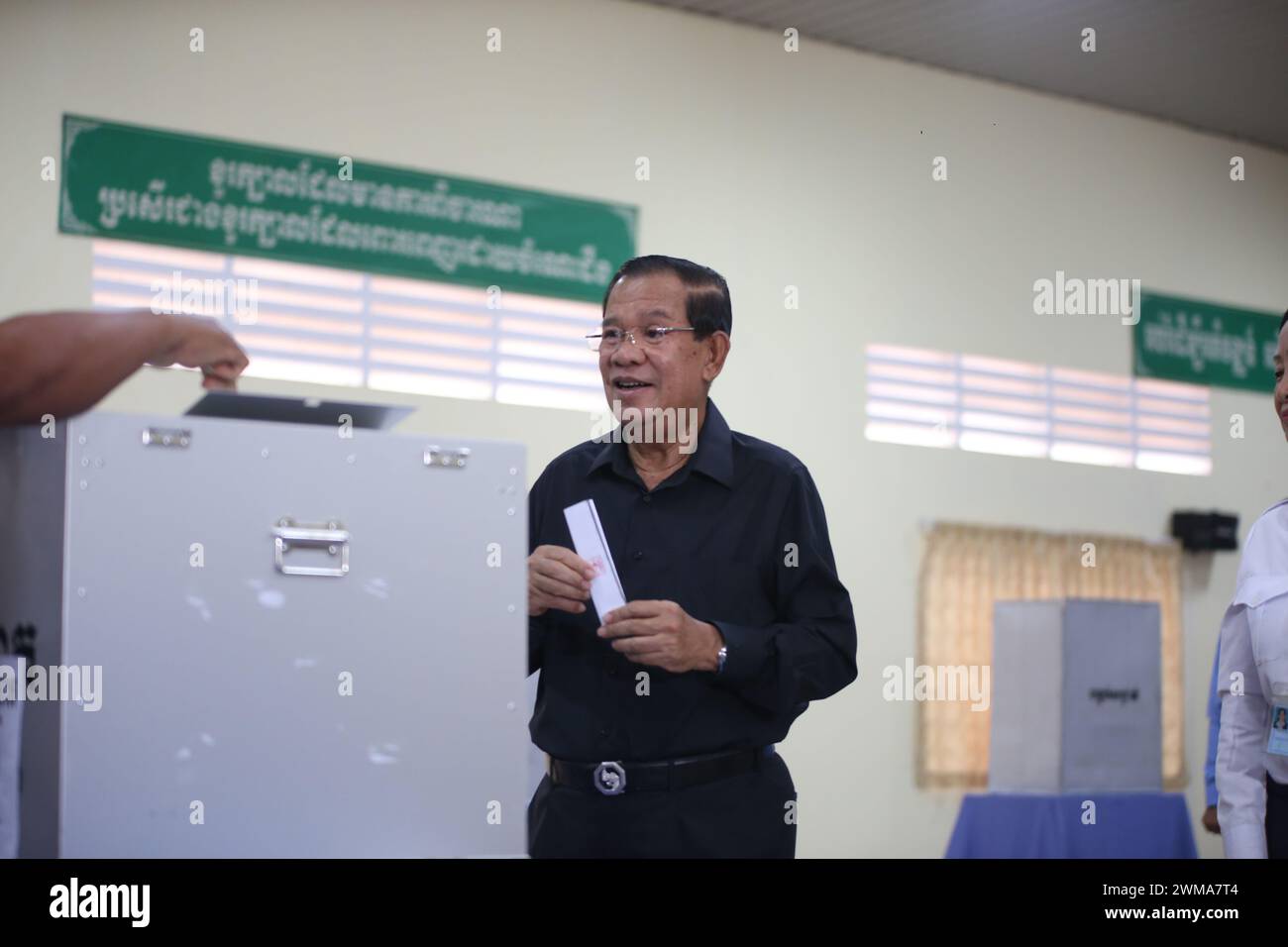 Kandal, Cambodia. 25th Feb, 2024. Former Cambodian Prime Minister ...