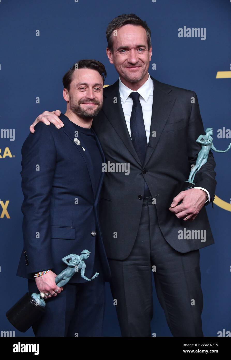 Los Angeles, USA. 24th Feb, 2024. Kieran Culkin and Matthew Macfadyen ...