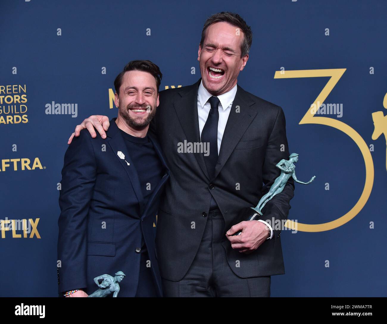 Los Angeles, USA. 24th Feb, 2024. Kieran Culkin and Matthew Macfadyen ...