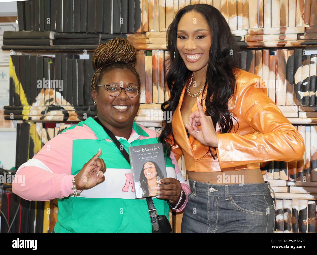 New Orleans, USA. 24th Feb, 2024. Las Vegas Aces forward and two-time ...