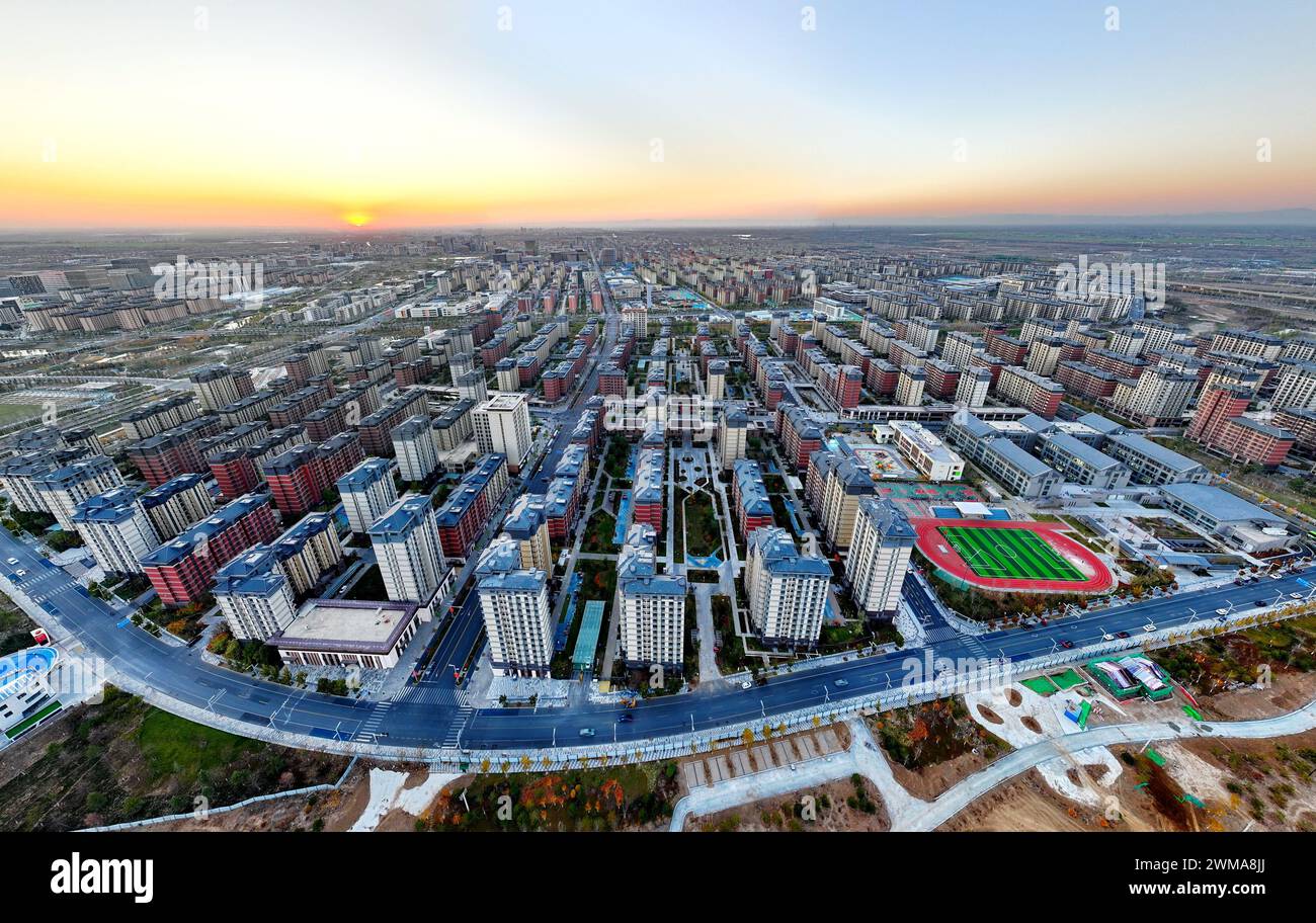 Beijing, China. 23rd Nov, 2023. An aerial drone photo taken on Nov. 23 ...
