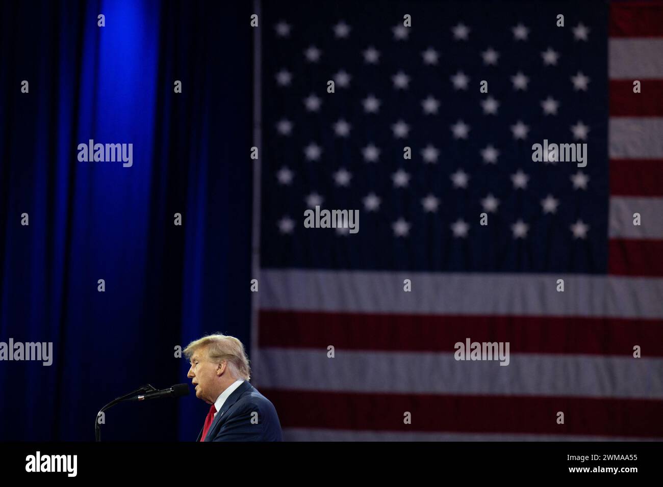 Oxon Hill, United States. 24th Feb, 2024. Former US President Donald J ...