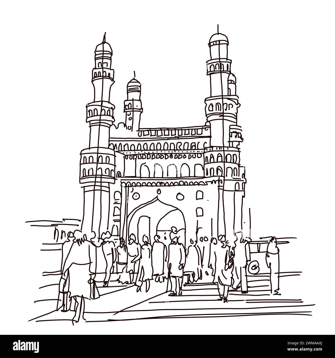 Charminar old city Cut Out Stock Images & Pictures - Alamy