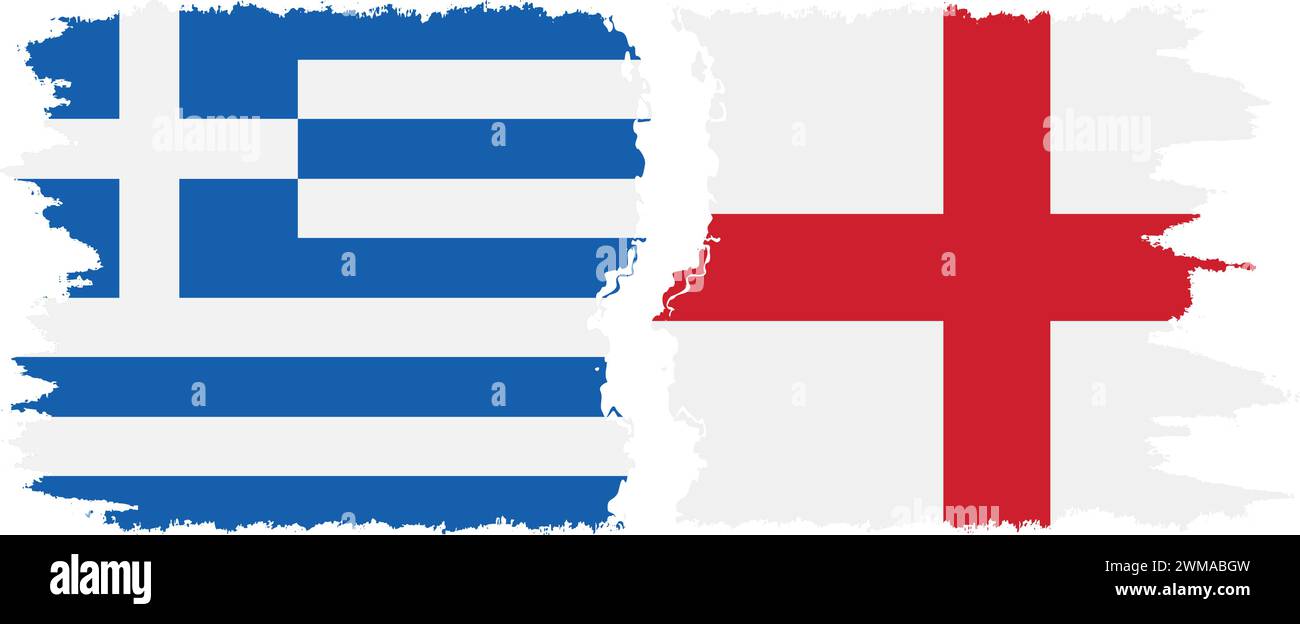Greece england flag hi-res stock photography and images - Alamy