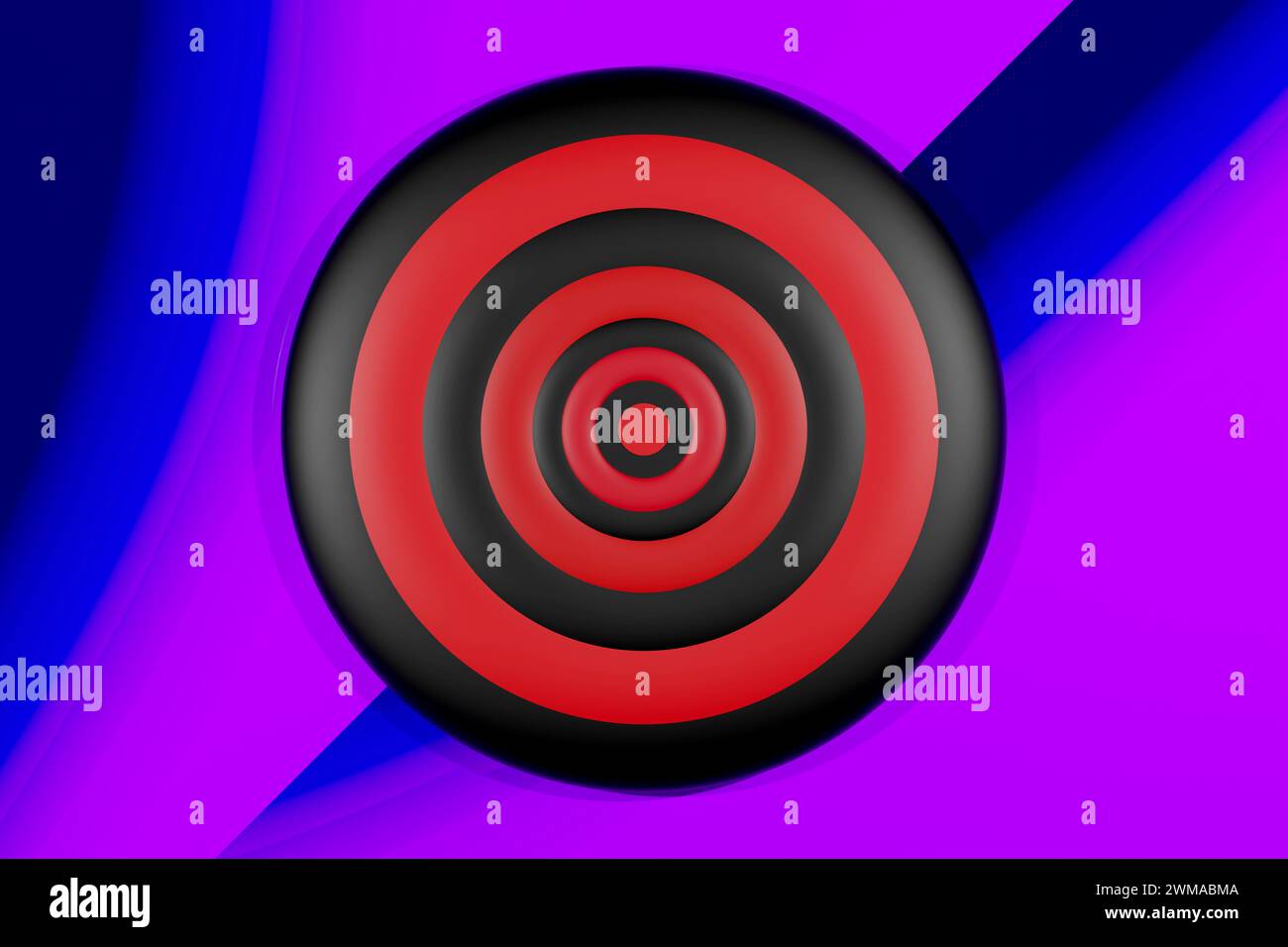 3D Arrow target red and black with colorful background Stock Photo - Alamy