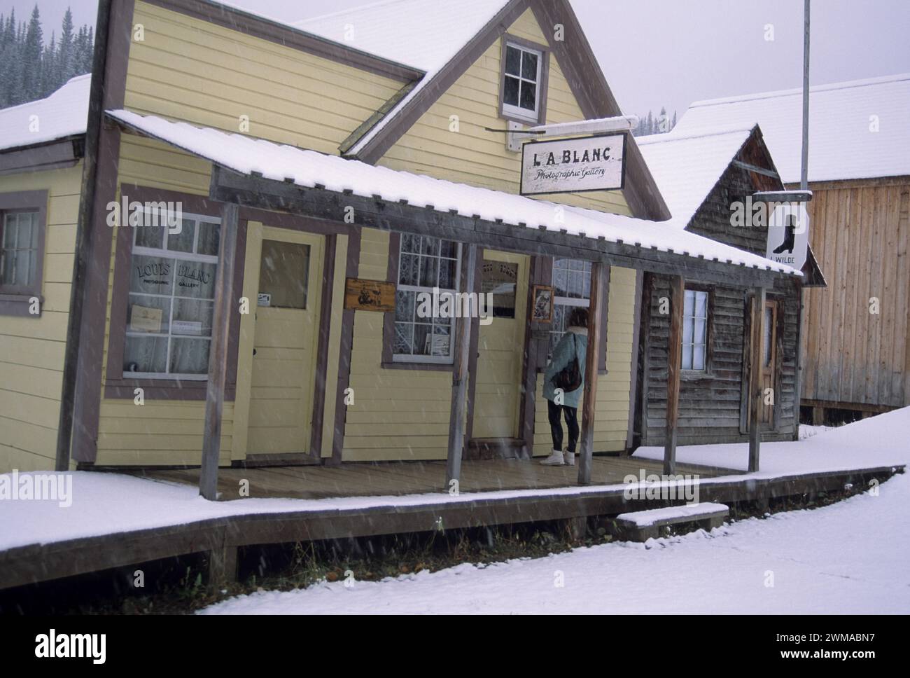 Barkerville, Gold Rush Historic Town and Park in winter, ghost town ...