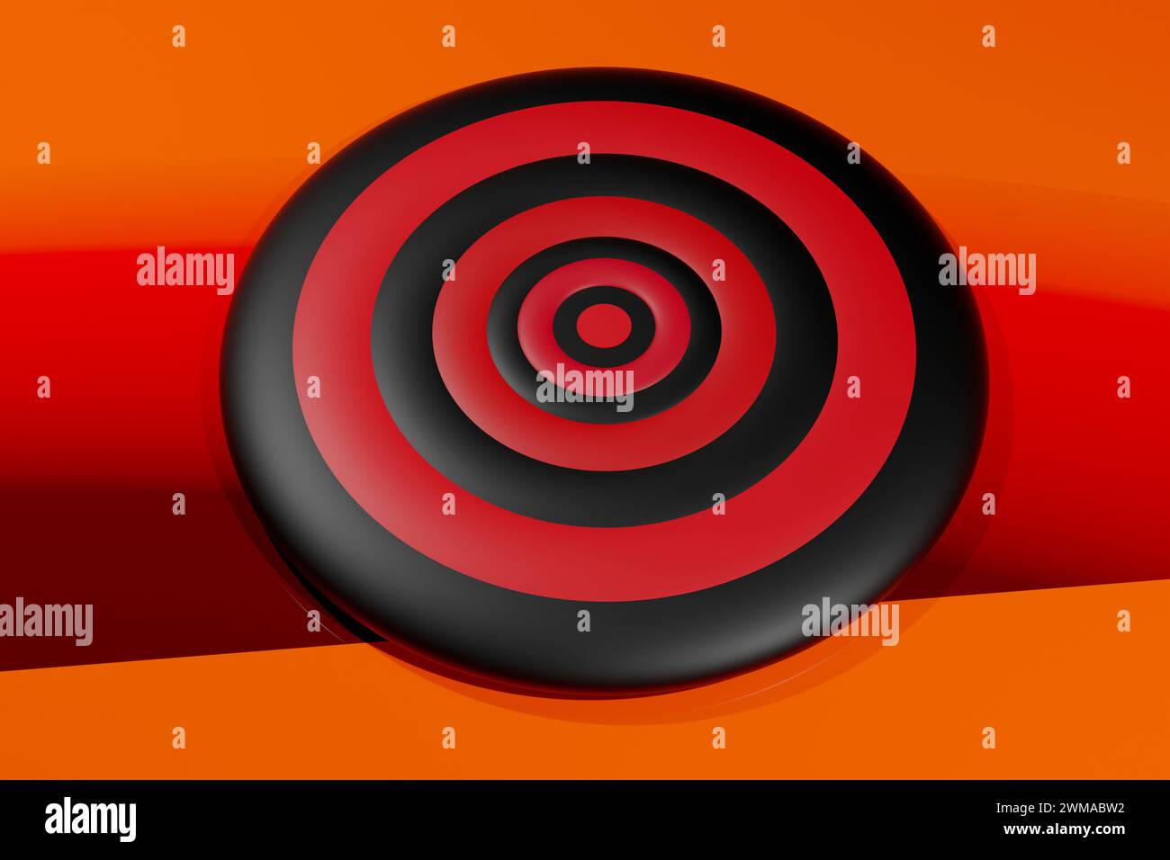 3D Arrow target red and black with colorful background Stock Photo - Alamy