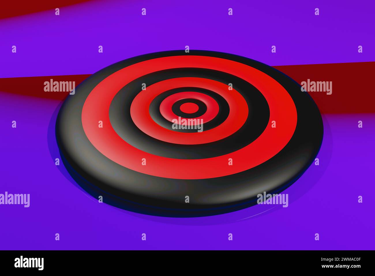 3D Arrow target red and black with colorful background Stock Photo - Alamy