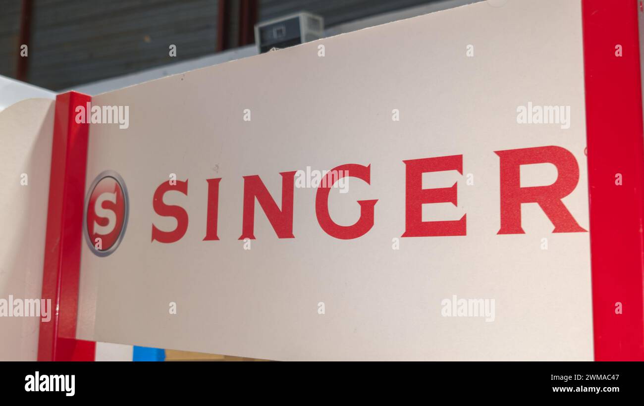 Bordeaux , France - 02 19 2024 : singer company sign brand and text ...