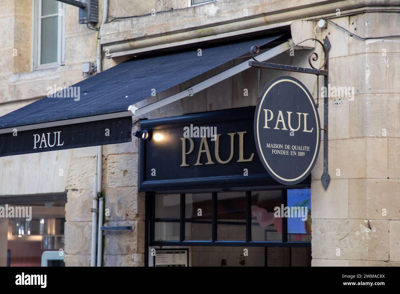 Bordeaux , France - 02 19 2024 : paul text chain france shop sign brand ...