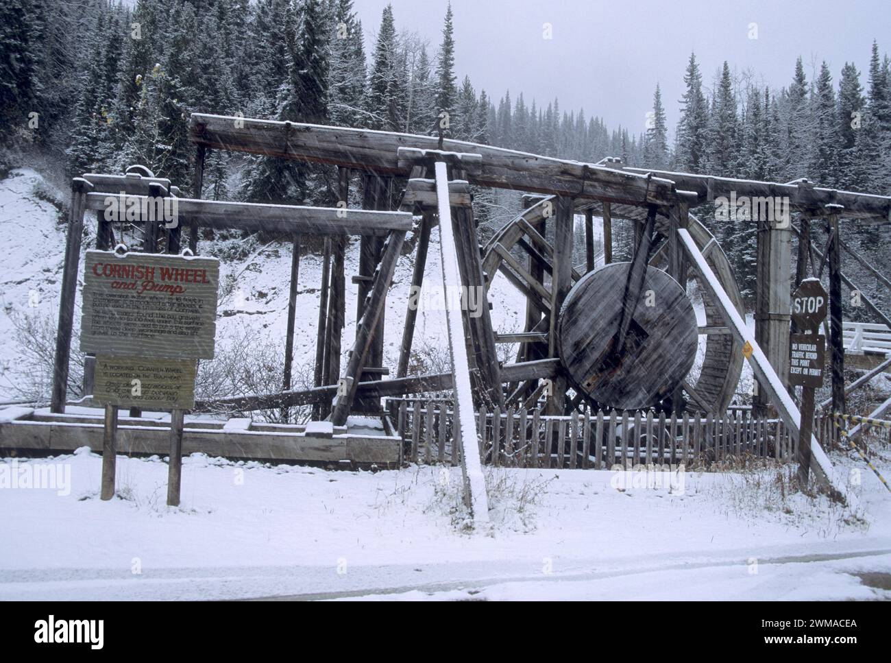 Barkerville, Gold Rush Historic Town and Park in winter, ghost town ...