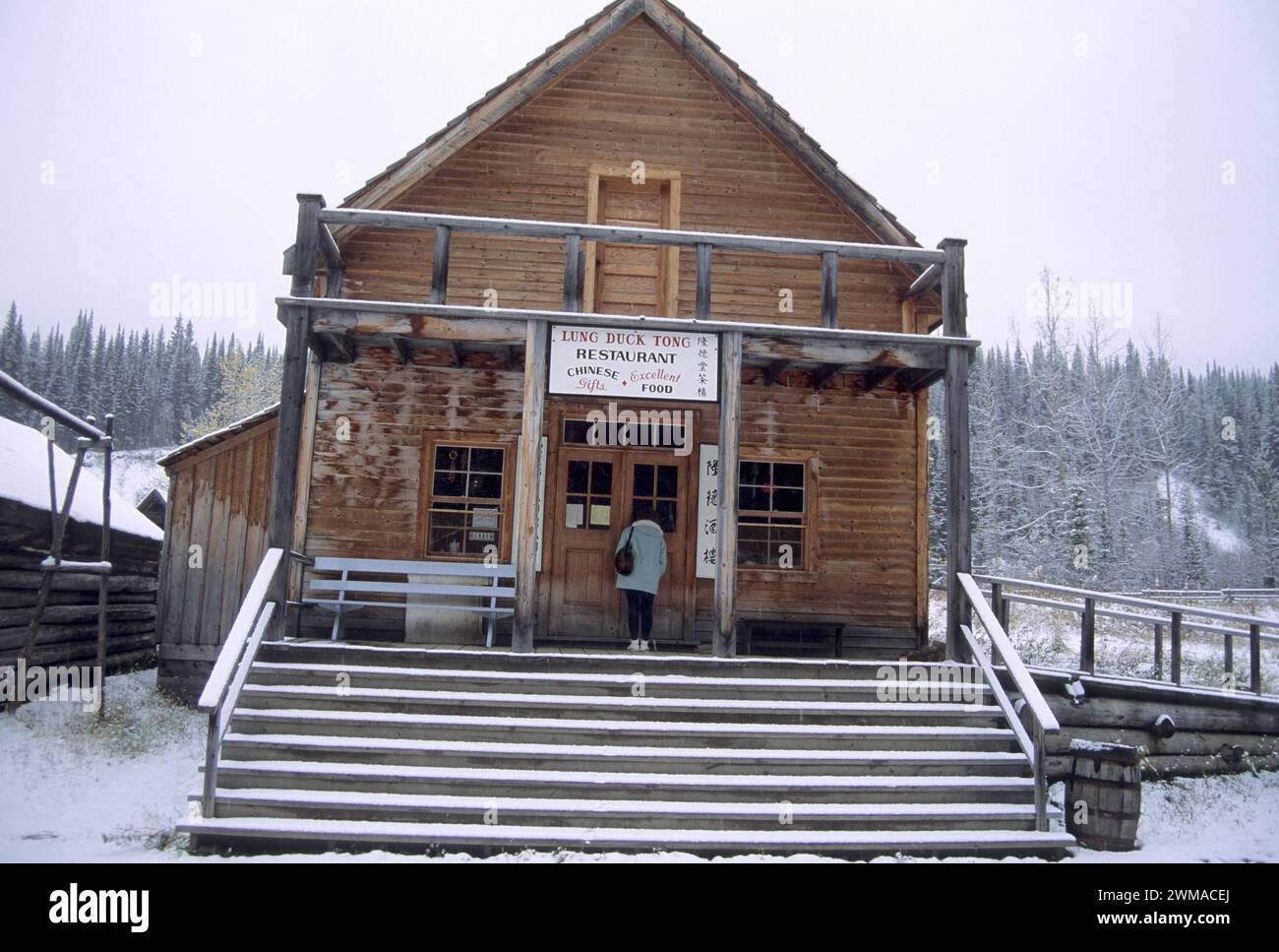 Barkerville, Gold Rush Historic Town and Park in winter, ghost town ...
