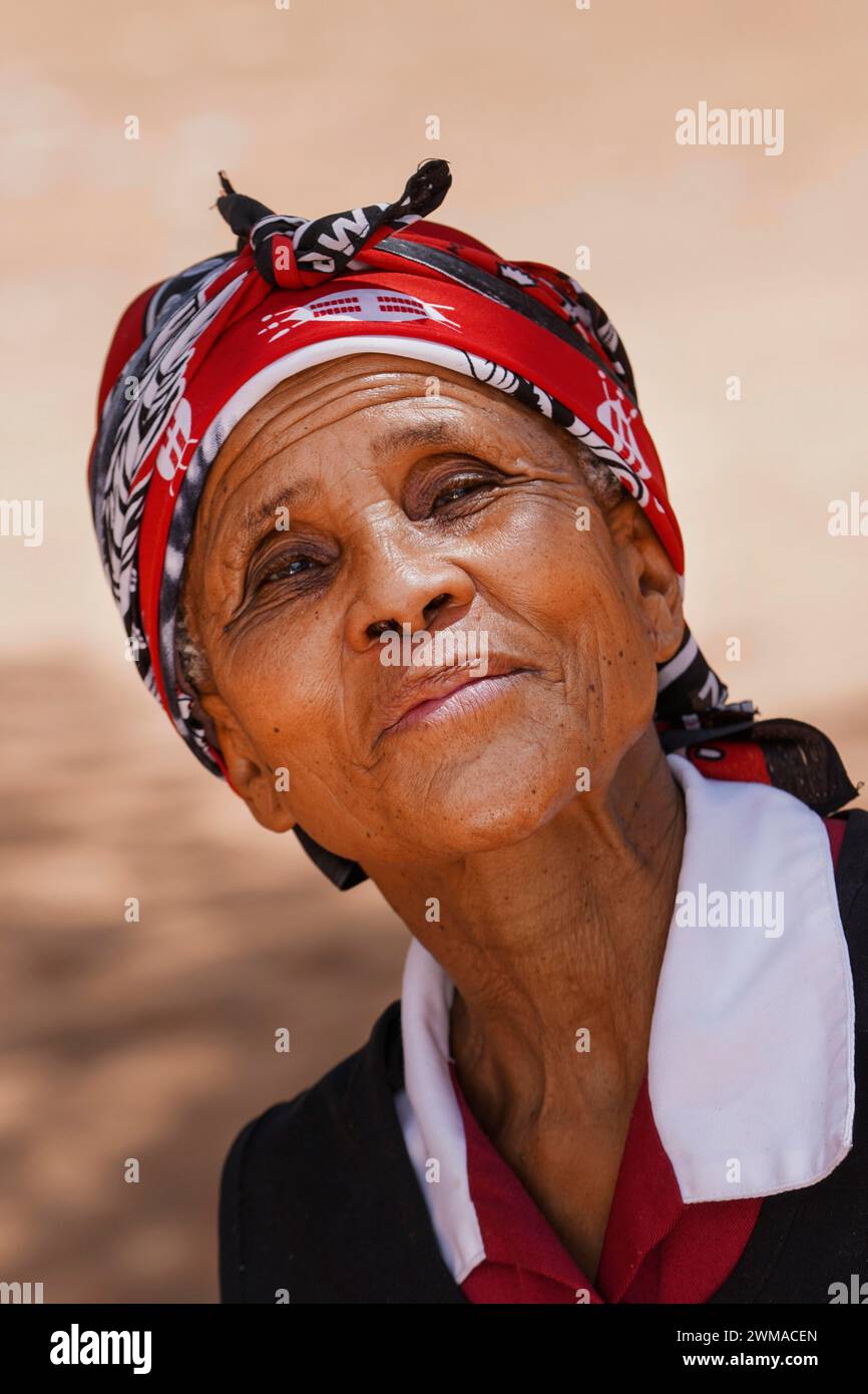 Woman from the Nama tribe in Namibia Stock Photo - Alamy