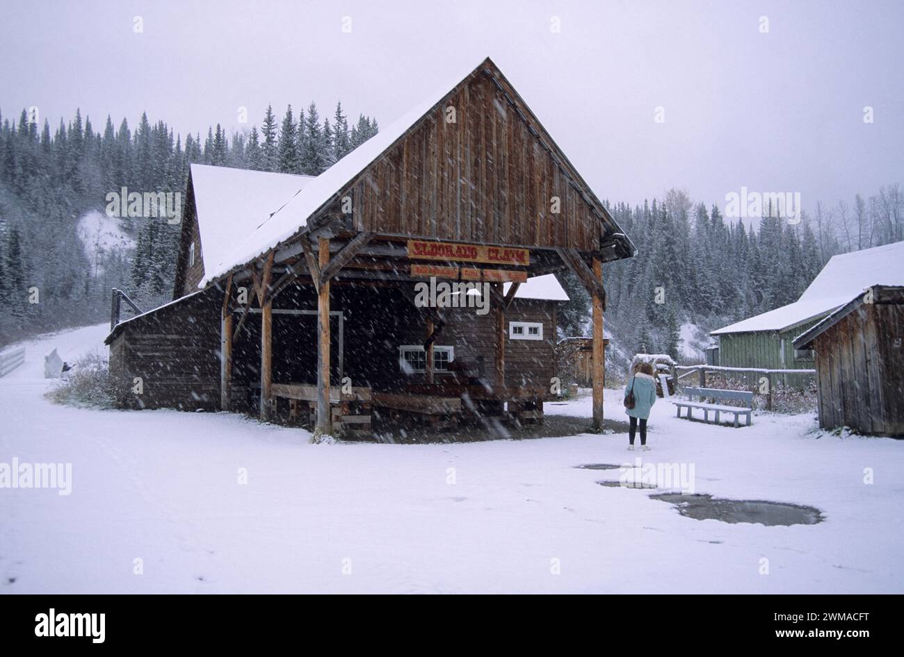 Barkerville, Gold Rush Historic Town and Park in winter, ghost town ...