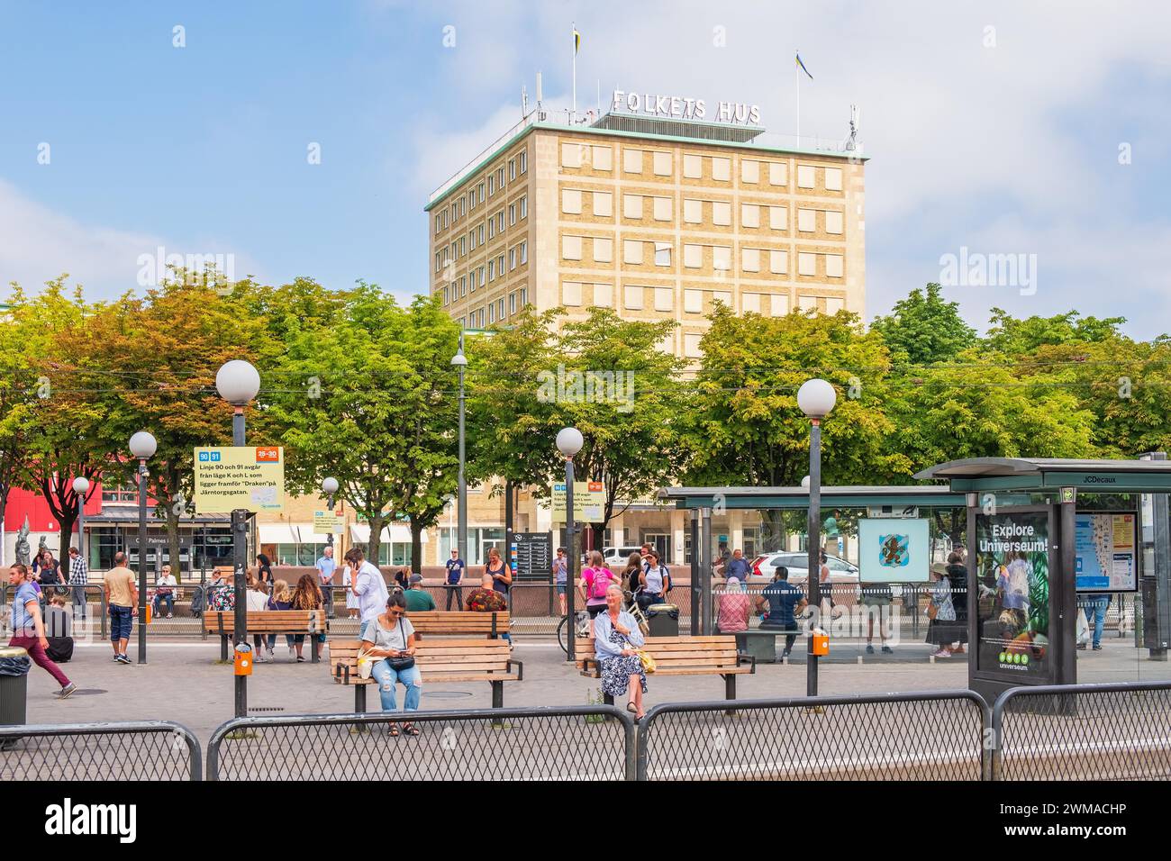 Swedish bus stop public transport hi-res stock photography and images ...