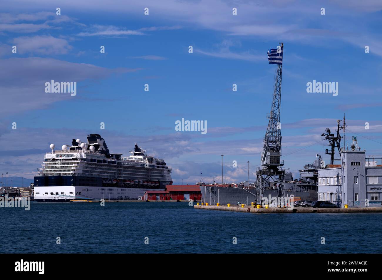 Old or historic harbour, cruise ship of the Celebrity Cruises X ...